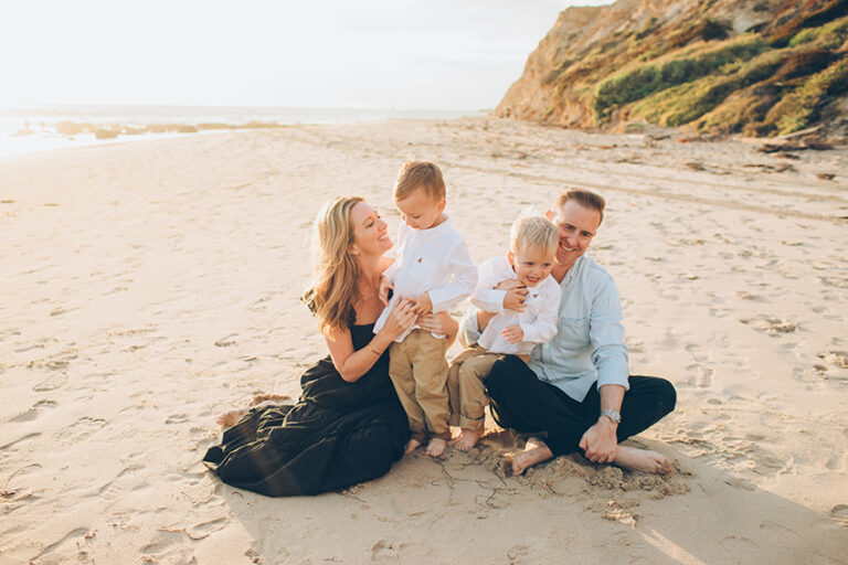 Pose Ideas for a Family of Four